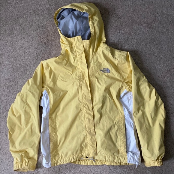 The North Face | Jackets & Coats | North Face Yellow Rain Jacket | Poshmark